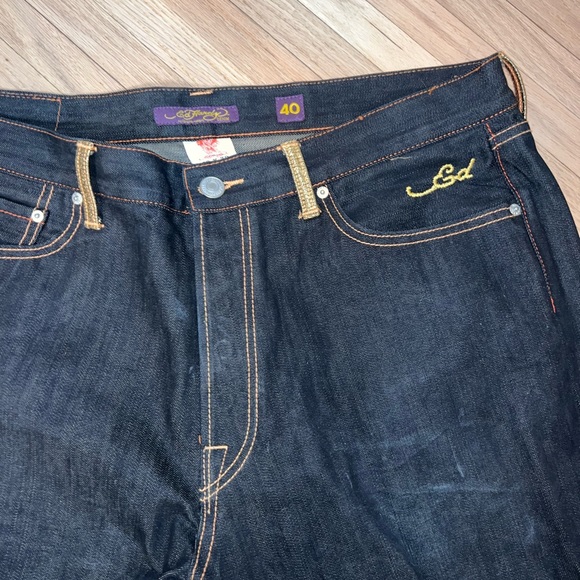 Ed Hardy | Jeans | Ed Hardy Denim With Rhinestone Skull Decal Sz 4 ...
